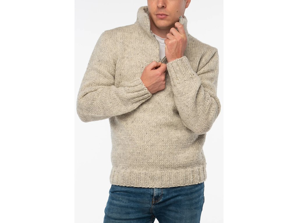 Wool Art Muški džemper sa zipom 20MS02