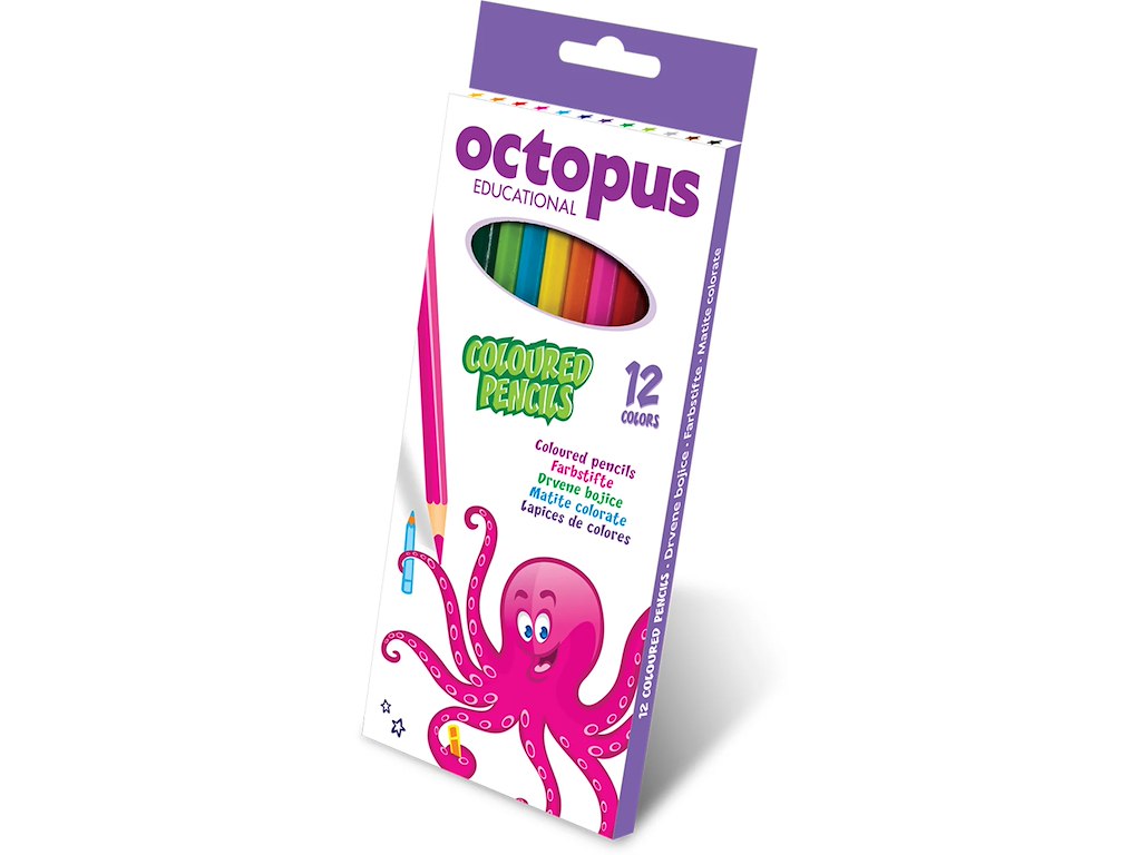 Octopus Drvene boje 12/1 unl-0100