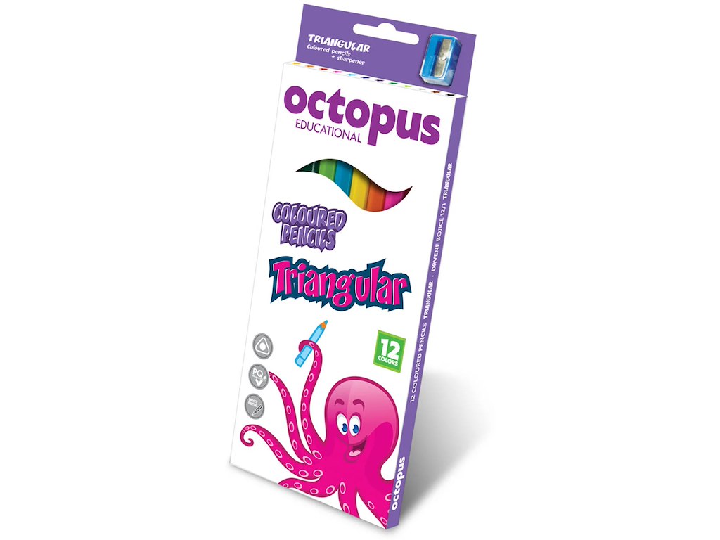 Octopus Drvene boje 12/1 trouglaste sa zarezačem unl-0362