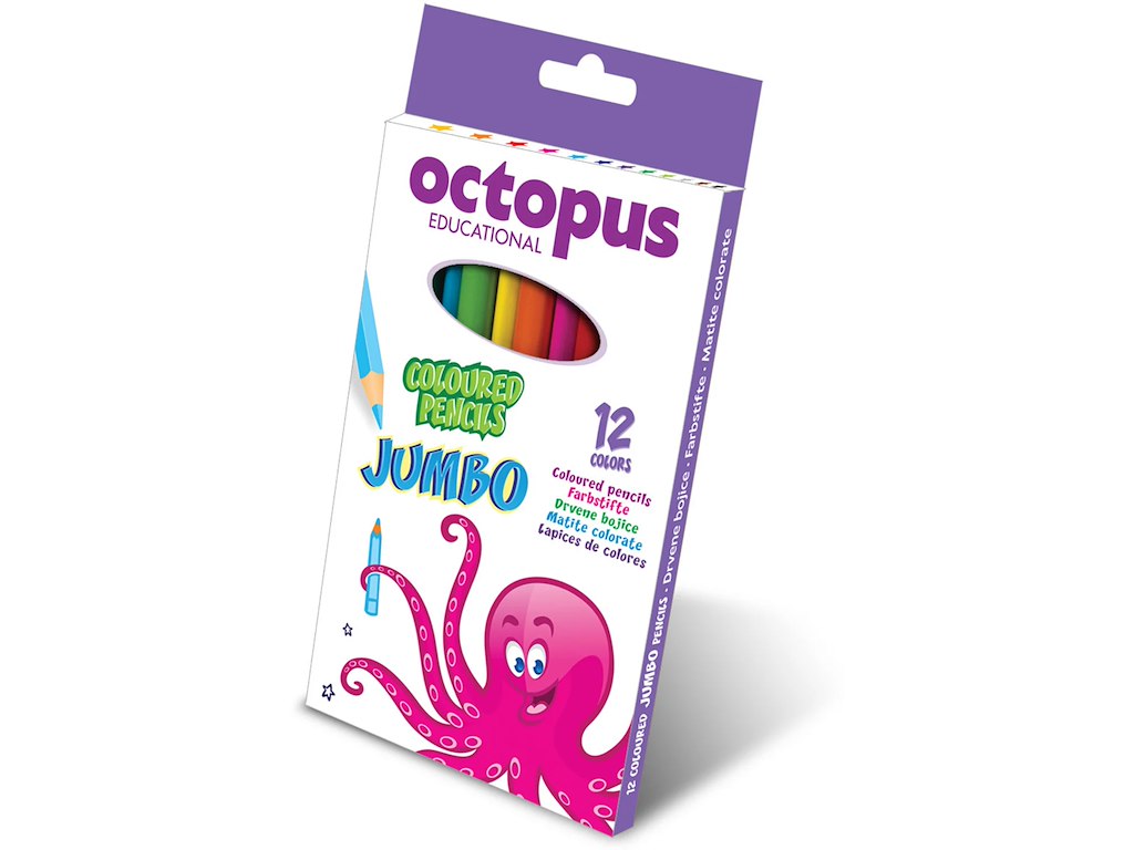 Octopus Drvene boje 12/1 jumbo unl-0105