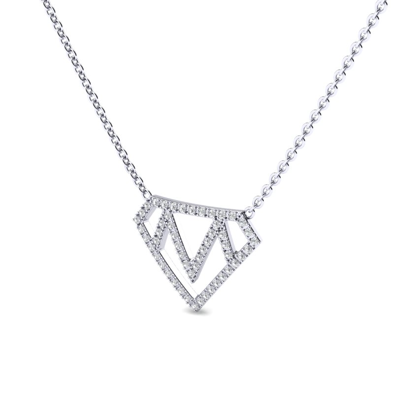 Dijamant na zlatnoj ogrlici WOMO Diamond