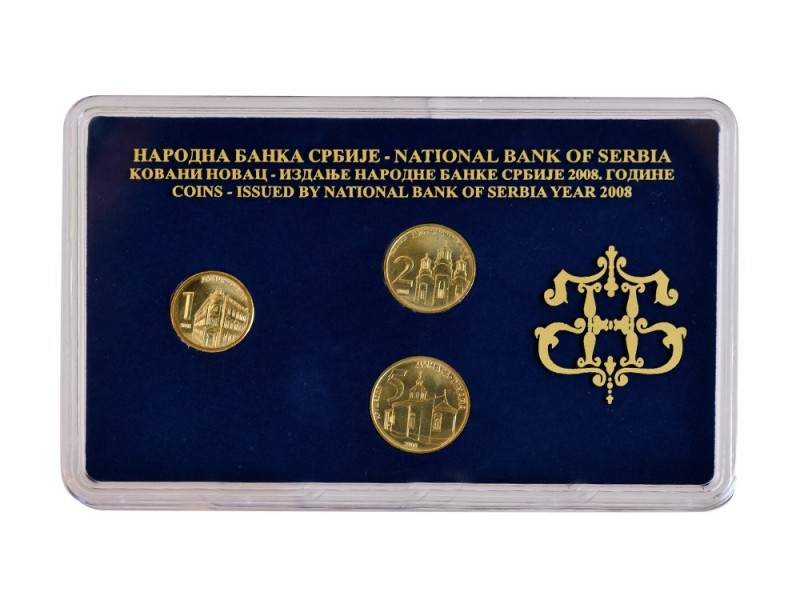 SRBIJA - Kovani novac Narodne Banke Srbije 2008 UNC