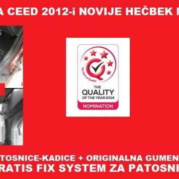 KIA Ceed 2012-2018 hecbek Komplet patosnica+kadica za gepek