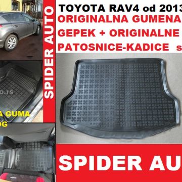 Toyota RAV 4 od 2013-2018 Komplet patosnica+kadica za gepek