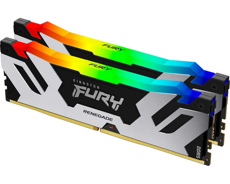 KINGSTON DIMM DDR5 64GB (2x32GB kit) 6000MT/s KF560C32RSAK2-64 FURY Renegade Silver RGB