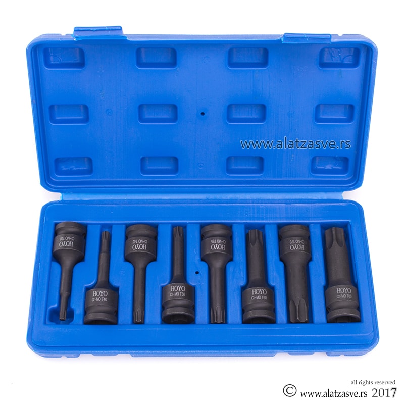 Set kovanih TORX nastavaka 8 kom