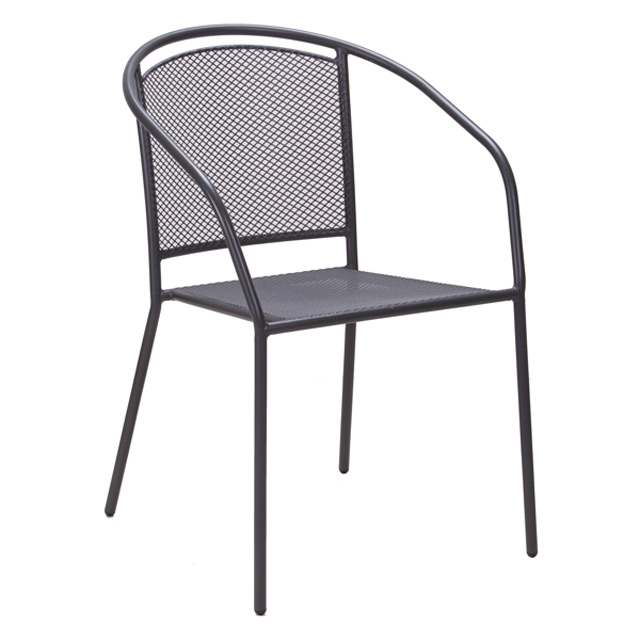 Baštenska metalna stolica siva Arko