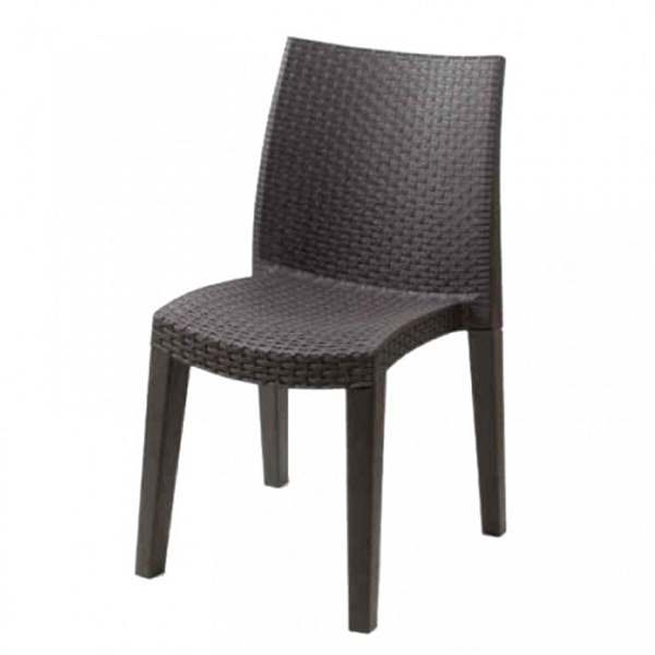 Baštenska plastična stolica Lady Siva