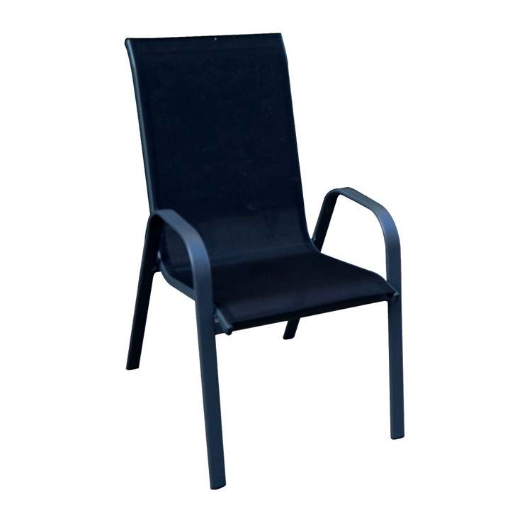 Baštenska stolica Como crna