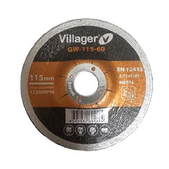 Brusna ploča za metal 115 mm Villager