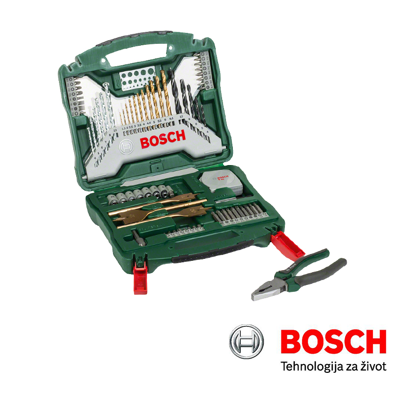 BOSCH® 70-delni X-Line set kofera za pribor i klešta