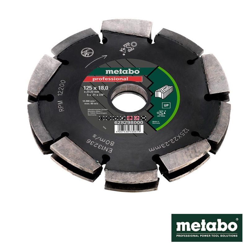 METABO® Dijamantski (električarski) disk DIA-CD2, 125 x 18 x 22,23 mm, „PROFESSIONAL“, „UP“, UNIVERSAL
