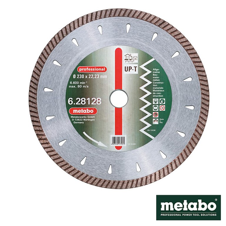 METABO® Dijamantski disk DIA-TIS 125 x 2,2 x 22,23 mm „PROFESSIONAL“, „UP-T“, TURBO, UNIVERSAL