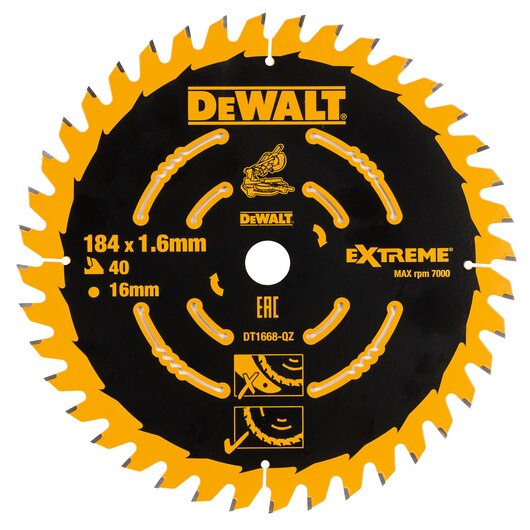 DEWALT® DT1668 Extreme List kružne testere, 184mm, 40T