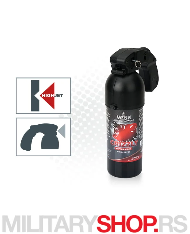 KKS Grizzly 750 ml magla biber sprej za medvede