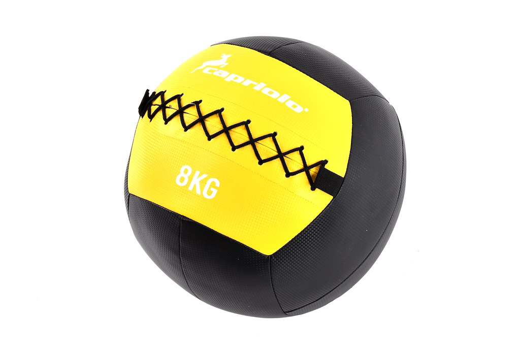 Lopta “wall ball” 8kg crno-žuta