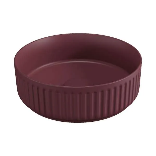 Ion lavabo 36cm maroon red