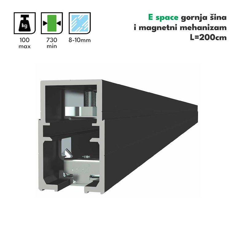 E Space šina i mehanizam 200cm