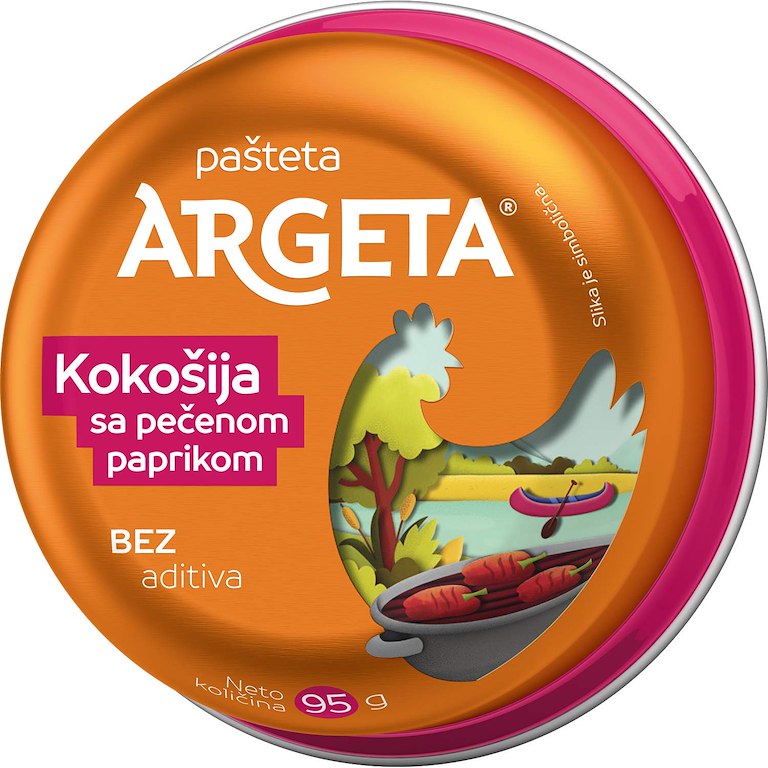 Argeta pašteta kokošija sa pečenom paprikom 95g argeta