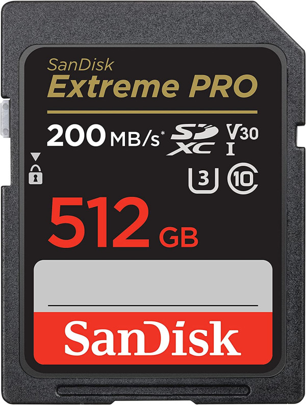 SanDisk SDXC 512GB Extreme Pro 200MB/s