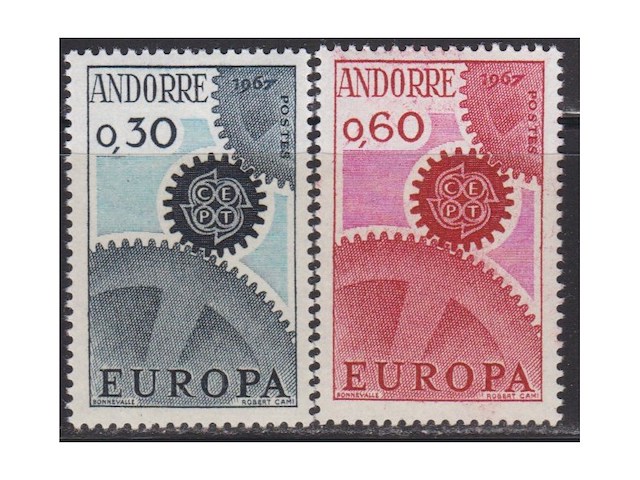 Andora 1967 Evropa-CEPT čisto