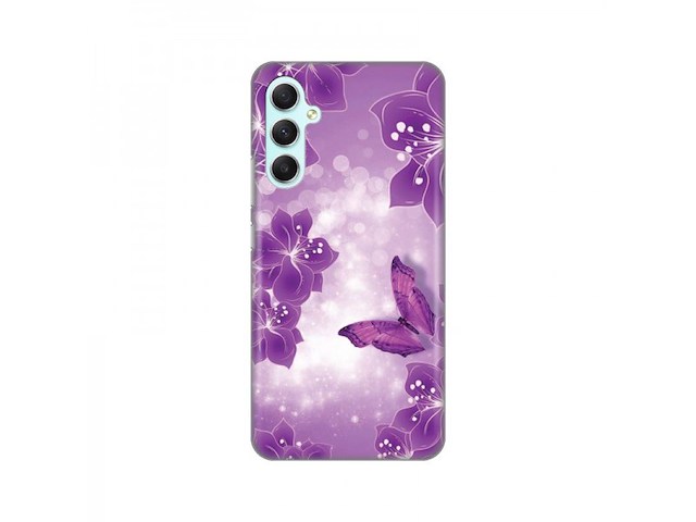 Maskica Silikonska Print za Samsung A346B Galaxy A34 5G Butterfly And Flowers