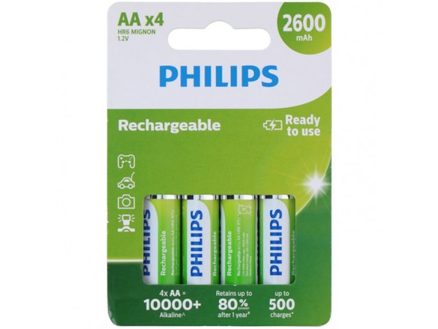 Baterija punjiva NiMH AA 1.2V 2600mAh PHILIPS