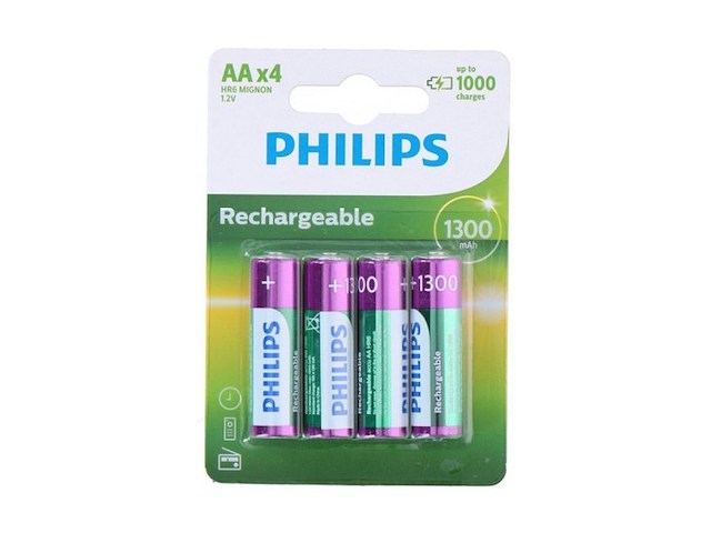 Baterija punjiva NiMH AA 1.2V 1300mAh PHILIPS