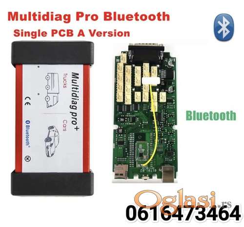 1 Ploča Bluetooth MultiDiag Pro + 2021.11 Dijagnostika