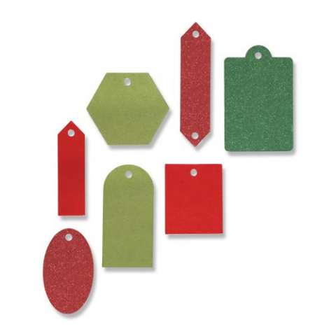 SIZZIX THINLITS SEKAČ-SET SE SASTOJI OD 7 DELOVA Gift Tag Collection