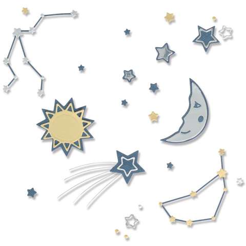 SIZZIX THINLITS SEKAČ-SET SE SASTOJI OD 12 DELOVA Night Light