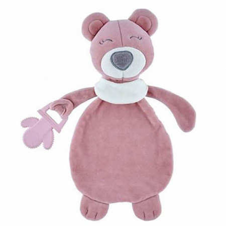 BabyJem Igračka Sweet Bear sa glodalicom Pink