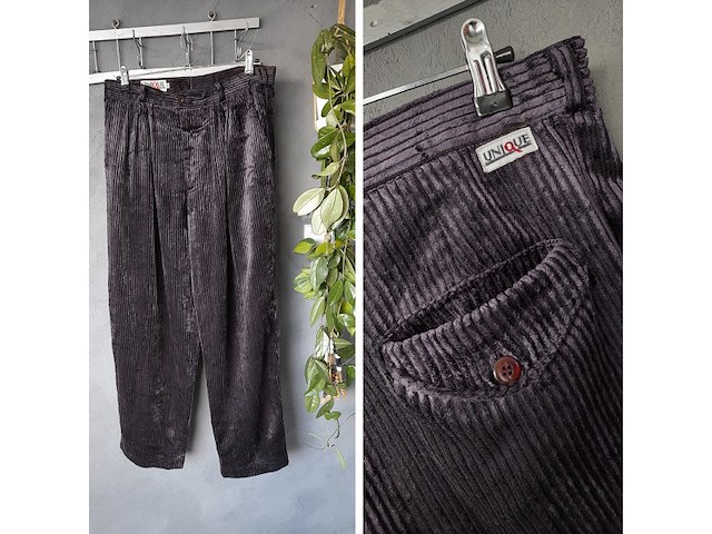 Vintage somot muske pantalone 50