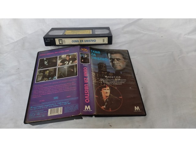 MURDER C.O.D. -CENA ZA UBISTVO RETKI VHS EX YU