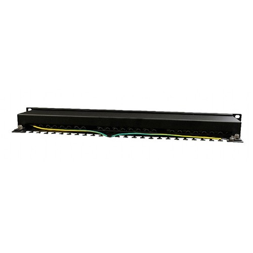 Gembird Cat.5E 24 port shielded patch panel, 19'' 1U | NPP-C524-002