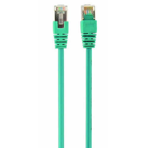 Gembird FTP Cat5e Patch cord, green, 2 m, Foil shielded, 8P8C, Gold plated contacts | PP22-2M/G