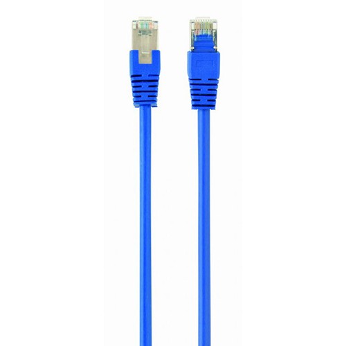 Gembird FTP Cat5e Patch cord, blue, 2 m, Foil shielded, 8P8C, Gold plated contacts | PP22-2M/B