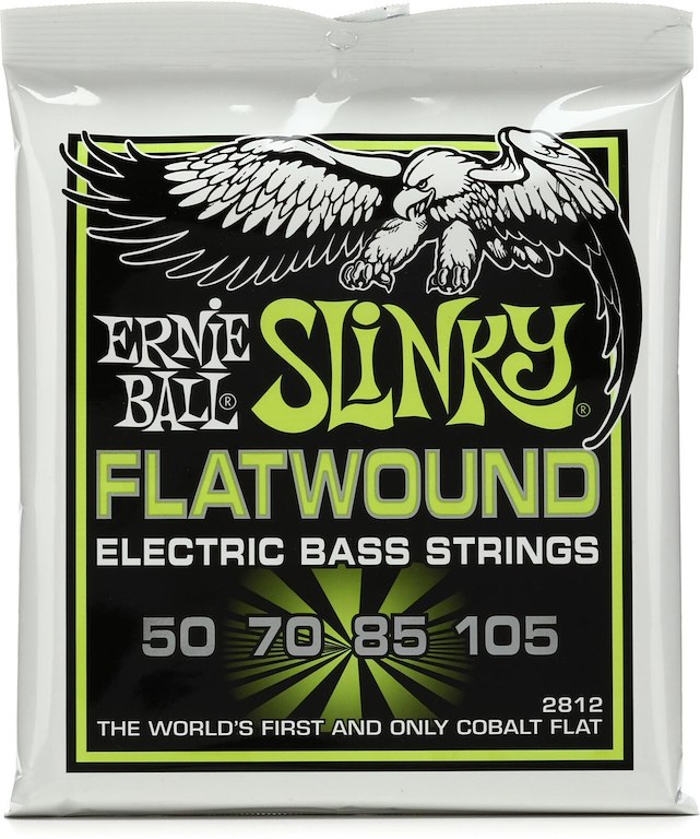 Ernie Ball 2812 FLATWOUND BASS REGULAR 50-105 žice za bas gitaru