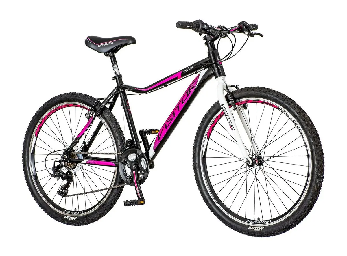 VISITOR Ženski bicikl EXP265MTB $ 26"/18" EXPLOSION V-BRAKE crno-roze