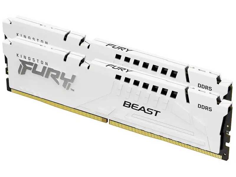 KINGSTON DIMM DDR5, 32GB (2×16), 5.600MHZ, FURY BEAST WHITE EXPO (KF556C36BWEK2-32)