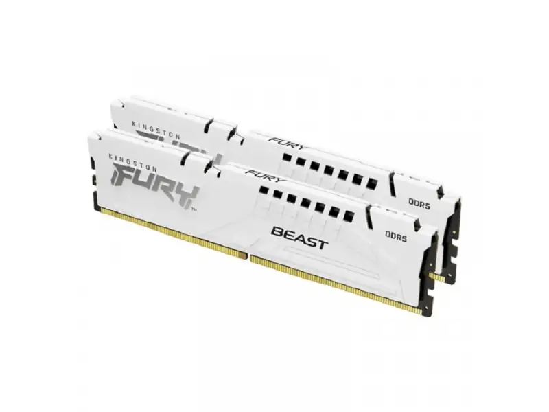 KINGSTON DIMM DDR5, 64GB (2×32), 5.200MHZ, FURY BEAST WHITE XMP (KF552C40BWK2-64)