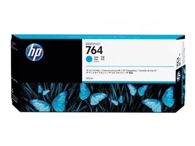 HP 764 300-ML CYAN INK CARTRIDGE ZA DESIGNJET T3500 C1Q13A