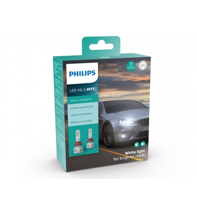 Auto sijalicе PHILIPS LED H11 - Ultinon Pro5100 HL - 5800K do 160% više svetla - 12 / 24V - 11362-U51X2
