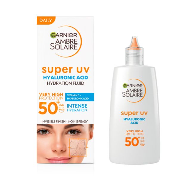 GARNIER Ambre Solaire Fluid za lice za zaštitu od sunca, SPF 50 + 40ml