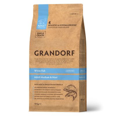 Grandorf Dog Adult Medium & Maxi Bela Riba 10kg