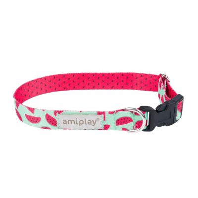 Amiplay Be Happy Podesiva Ogrlica XL Lubenica 45-70cm x 2,5cm