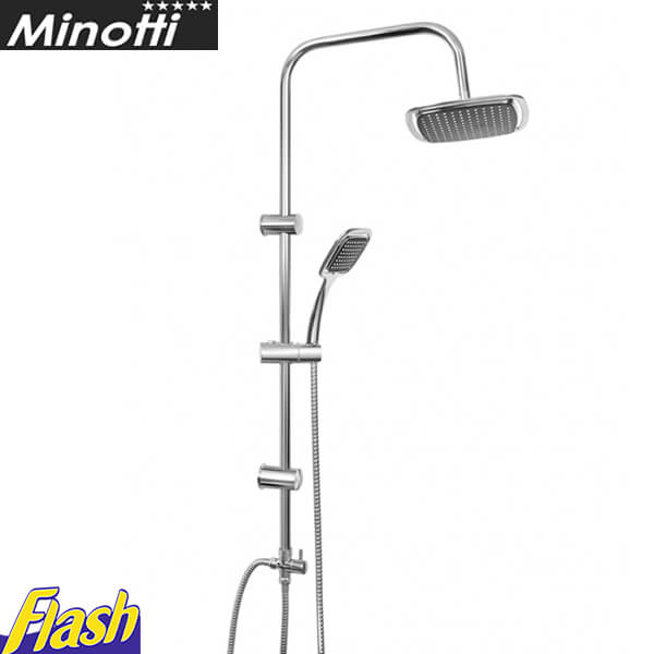 Usponski tuš (četvrtasti) crni – Minotti – MUT-360