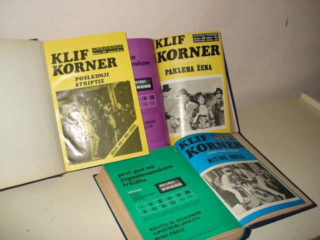 Klif Korner 1 - 19 + 11 western/krimi romana u 3 knjige