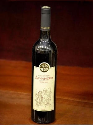 Црвено вино 0.75 литара – Манастир Дечани