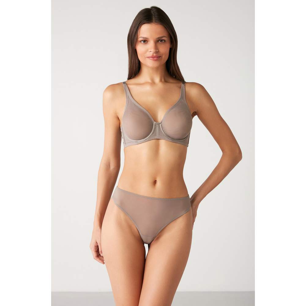 Mell Transparent Gathering Bra